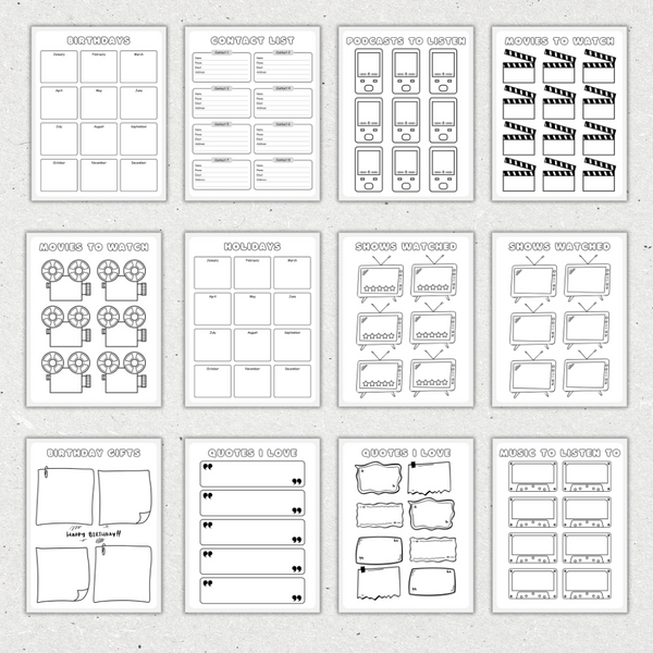 PLR Bullet Planner & Trackers – plr-printables-store