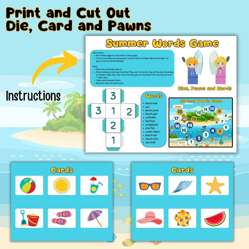 PLR Summer Board Game – plr-printables-store