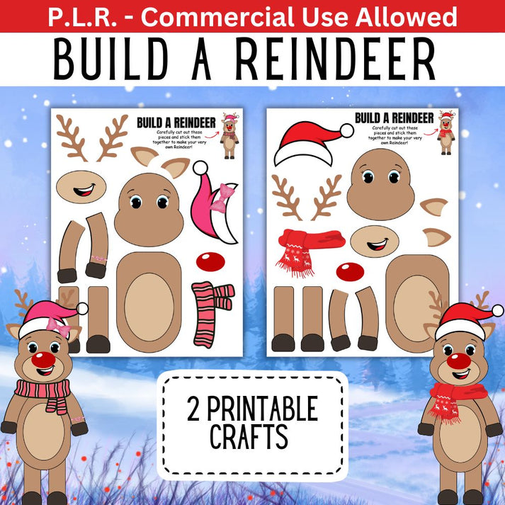 PLR Build a Reindeer – plr-printables-store