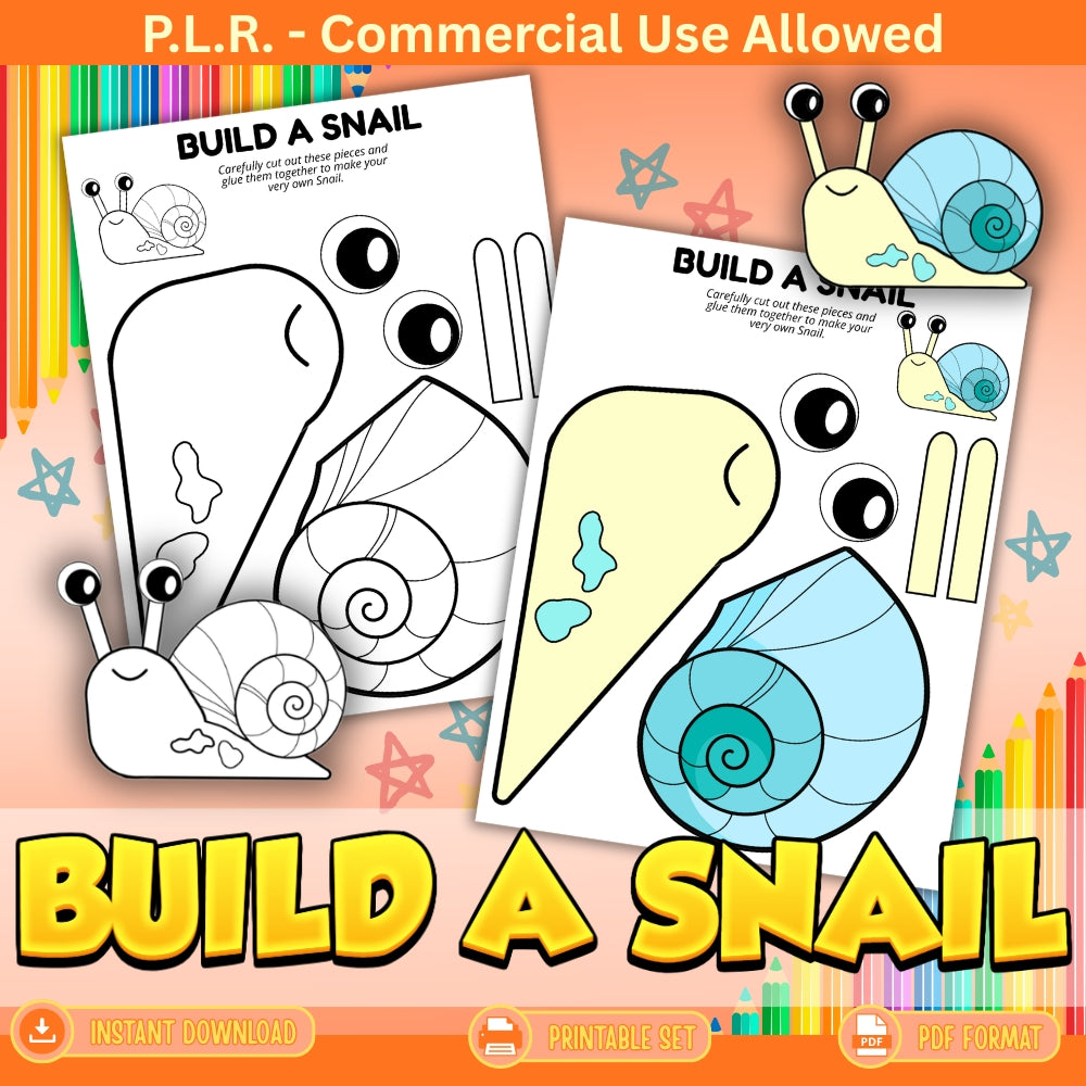 PLR Build a Snail – plr-printables-store
