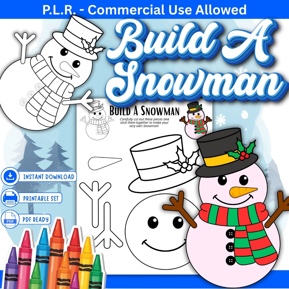 PLR Build a Snowman – plr-printables-store