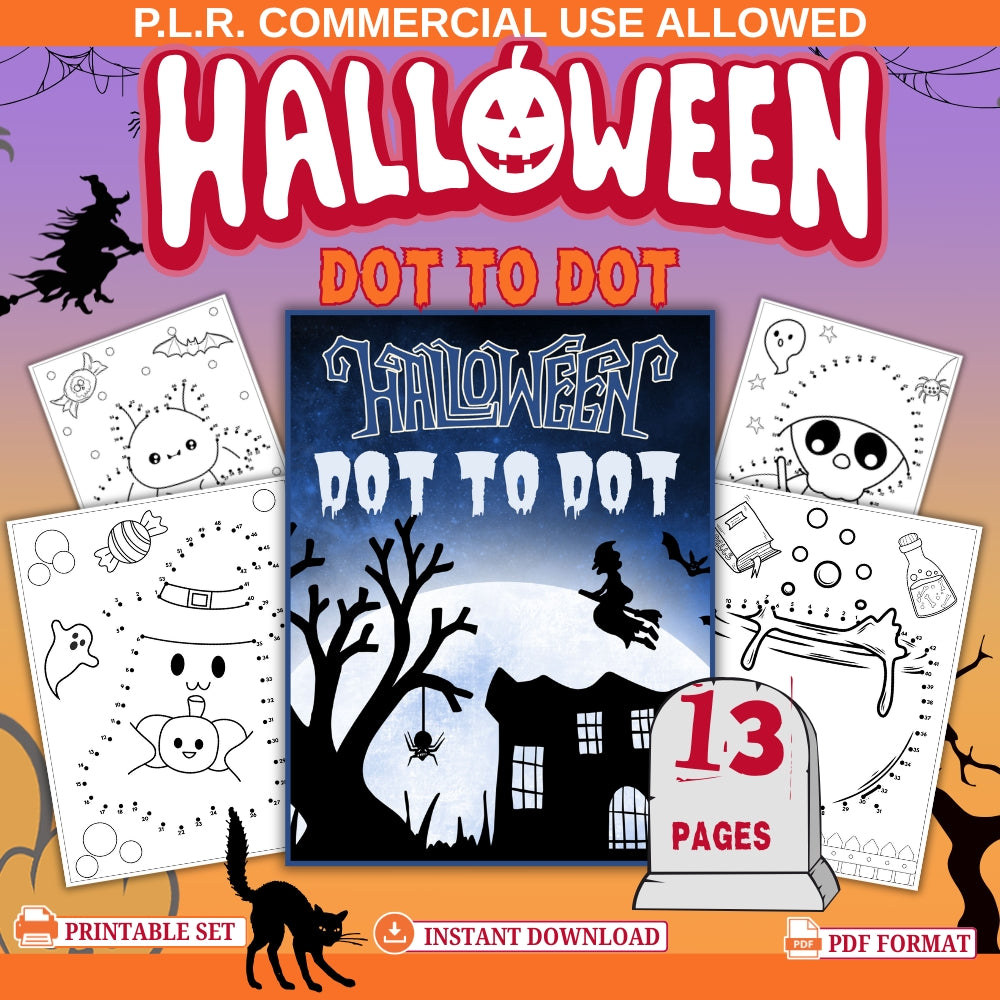 PLR Halloween Dot to Dot – plr-printables-store