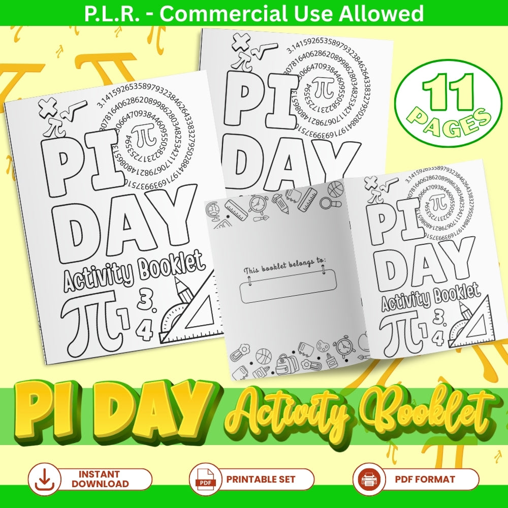 PLR PI Day Activity Booklet – plr-printables-store