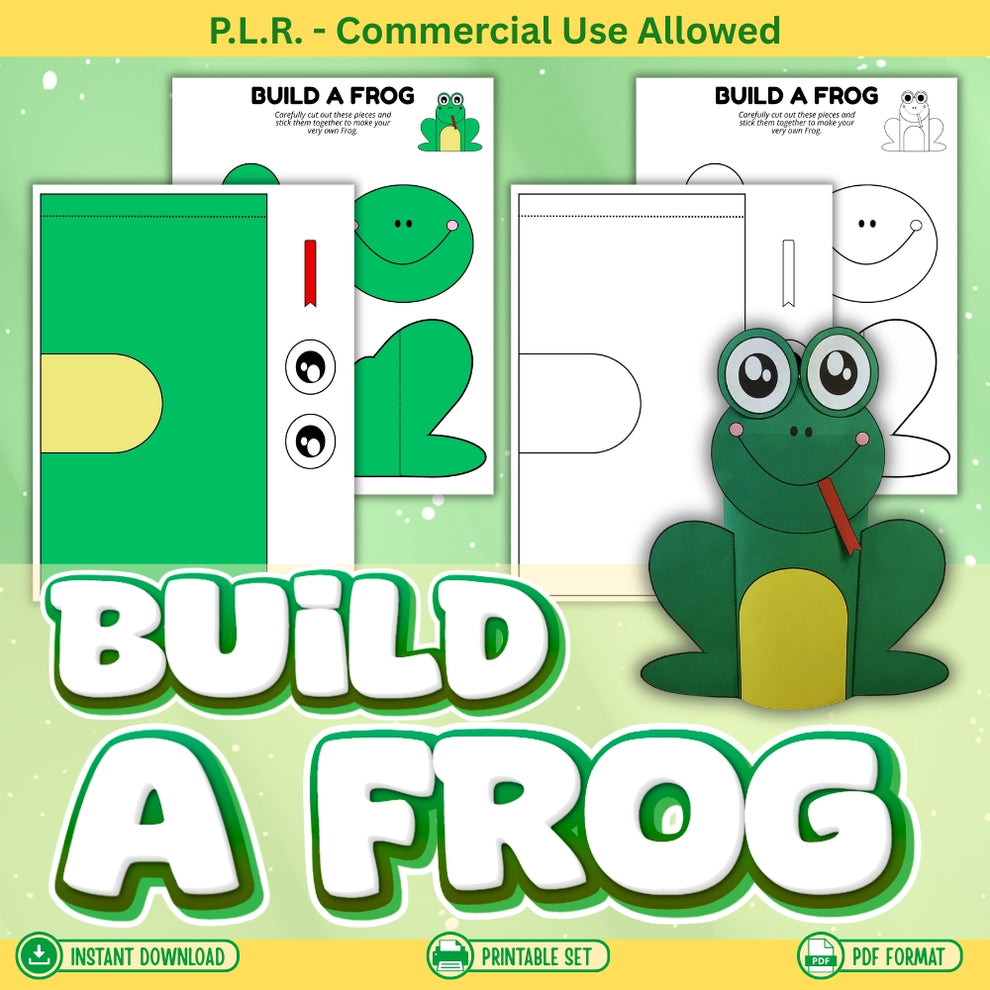 PLR Printable Build a Frog – plr-printables-store