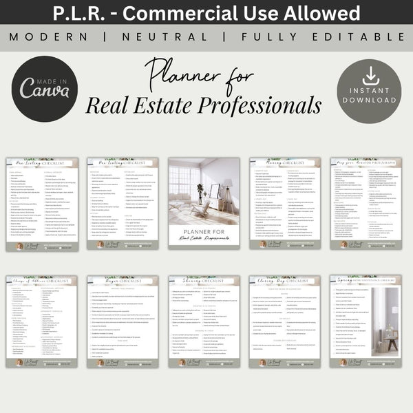 PLR Real Estate Planner Checklist – plr-printables-store