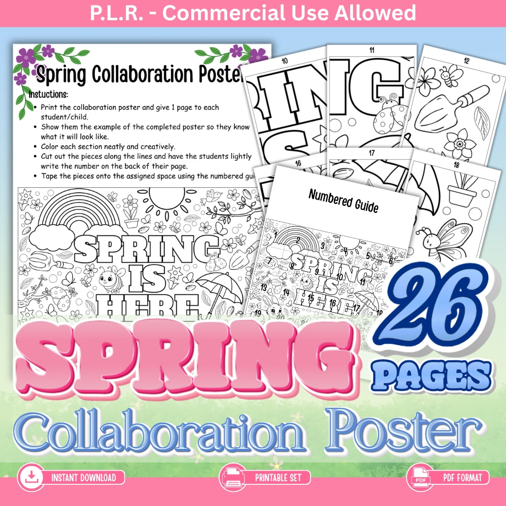 PLR Spring Collaborative Poster – plr-printables-store