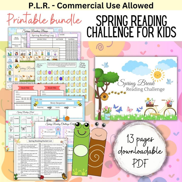 PLR Spring Break Reading Challenge – plr-printables-store