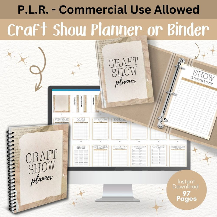 PLR Vintage Craft Show Planner – plr-printables-store