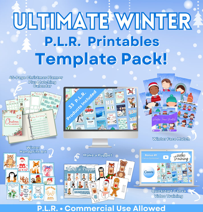 Ultimate Winter Template Pack – plr-printables-store