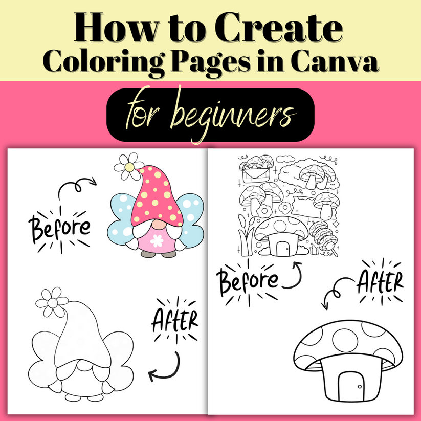How to Create Unique Coloring Pages in Canva – plr-printables-store