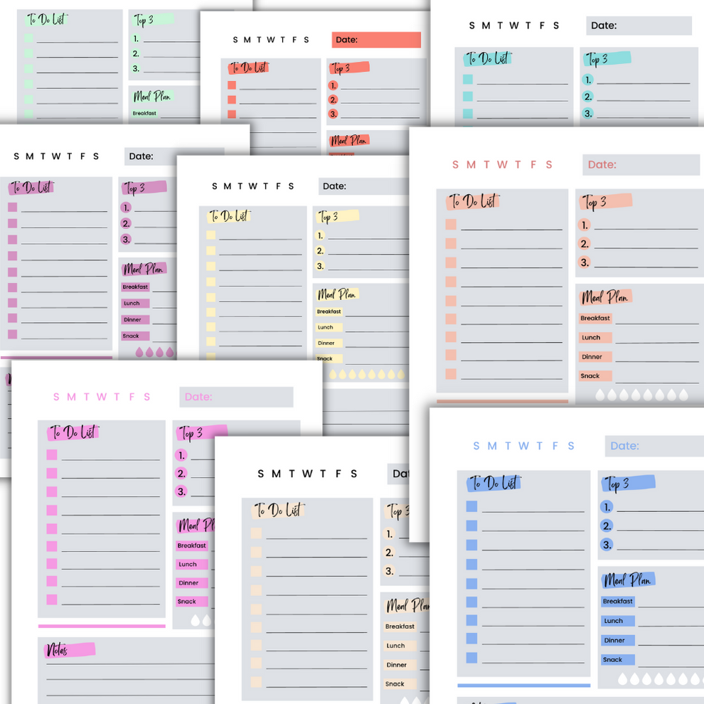 22 PLR Daily Planner Pages – plr-printables-store