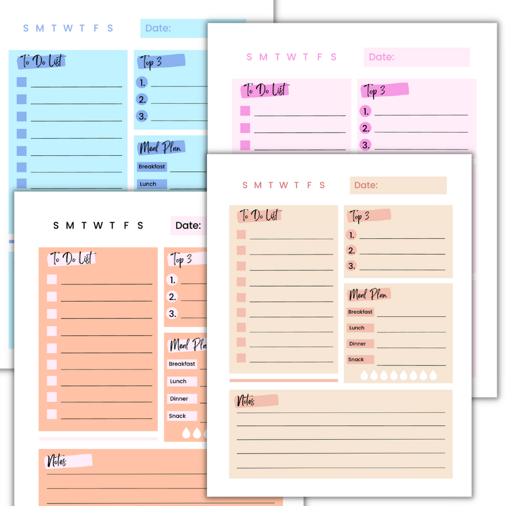 22 PLR Daily Planner Pages – plr-printables-store